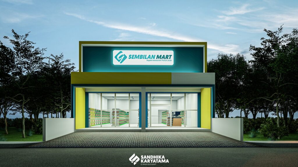 Desain Ruko Minimalis di Tanjung Palas - Sandhika Karyatama